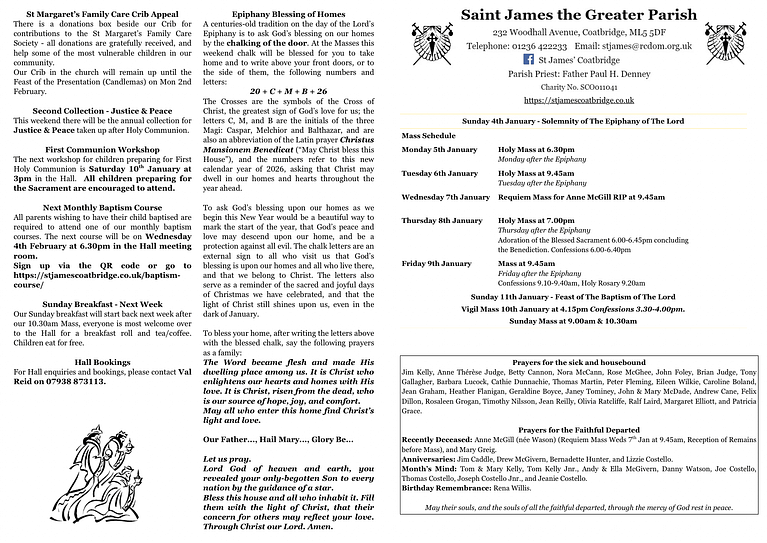 St James Parish bulletin Archives - St James the Greater Parish Church ...